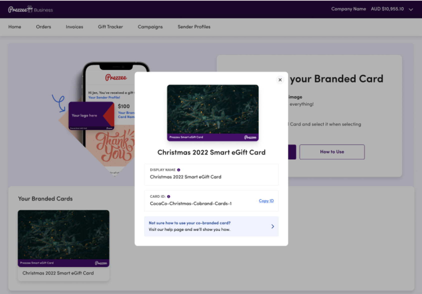 How to create your own Branded Card – Prezzee US