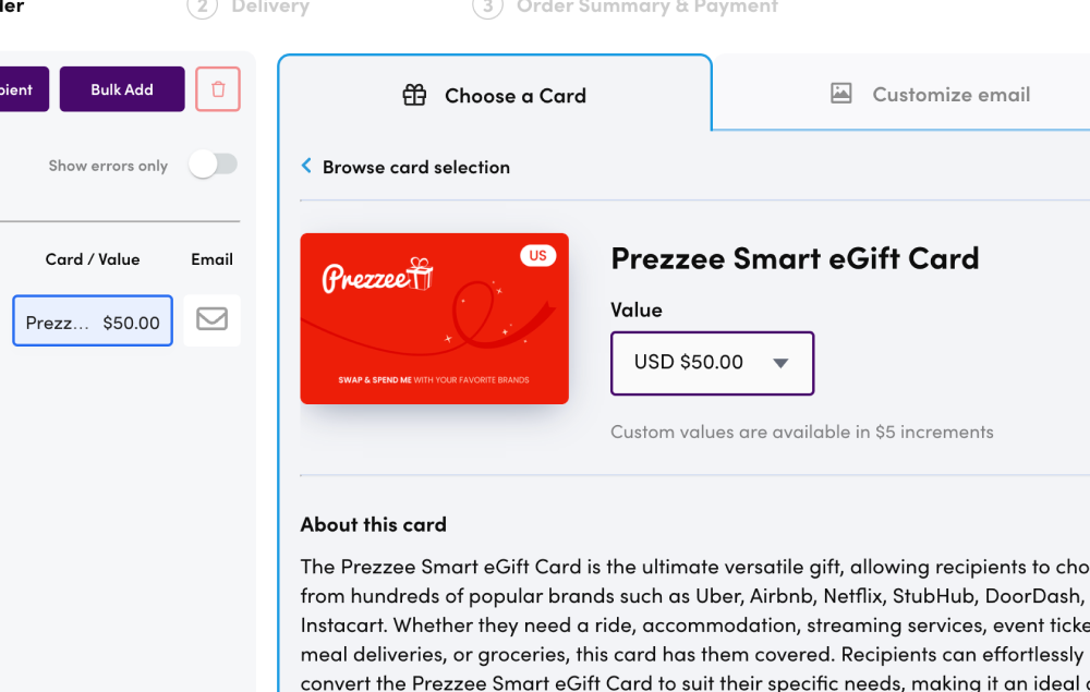 How to Buy and Send with Prezzee Business – Prezzee US